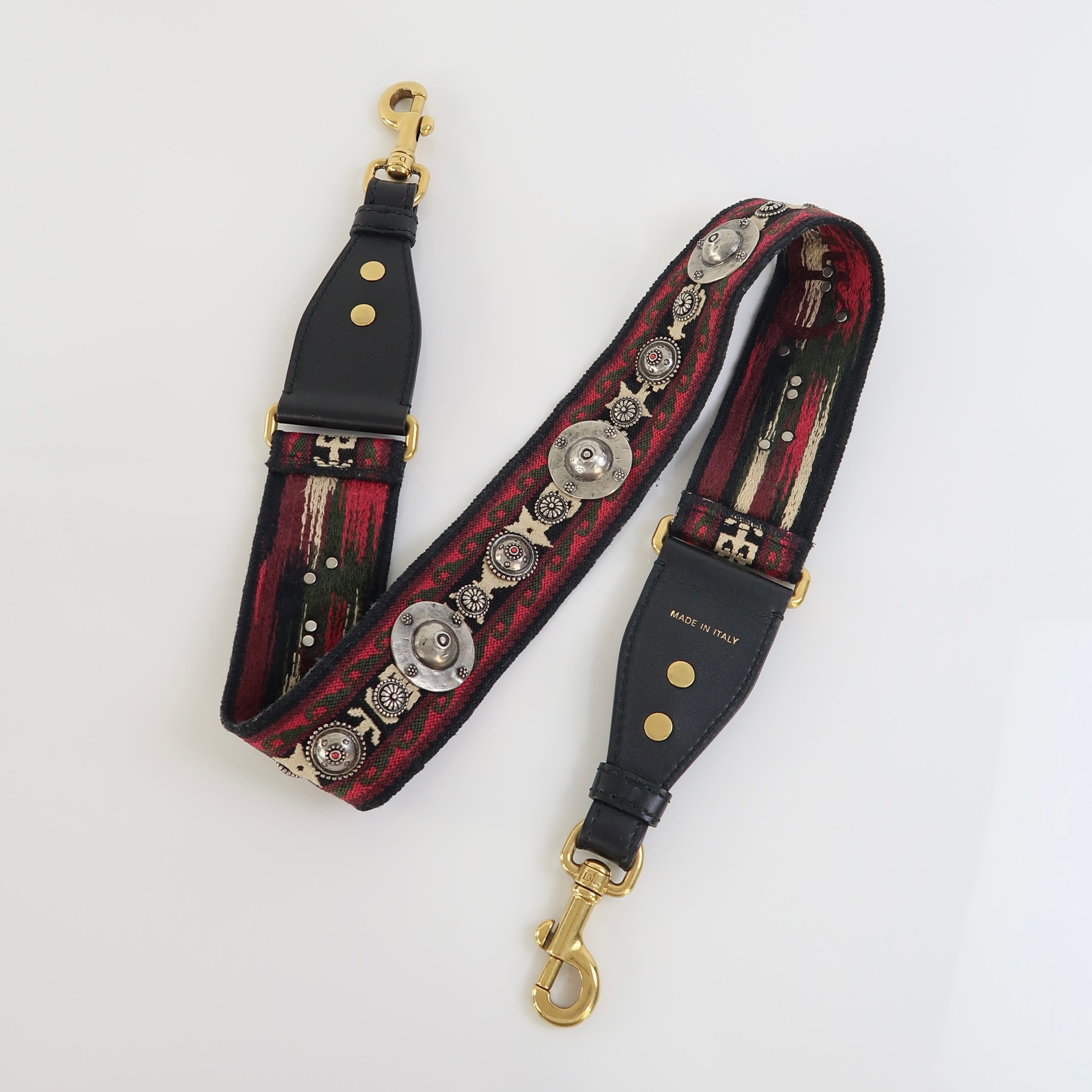 Embroidered Studded Strap