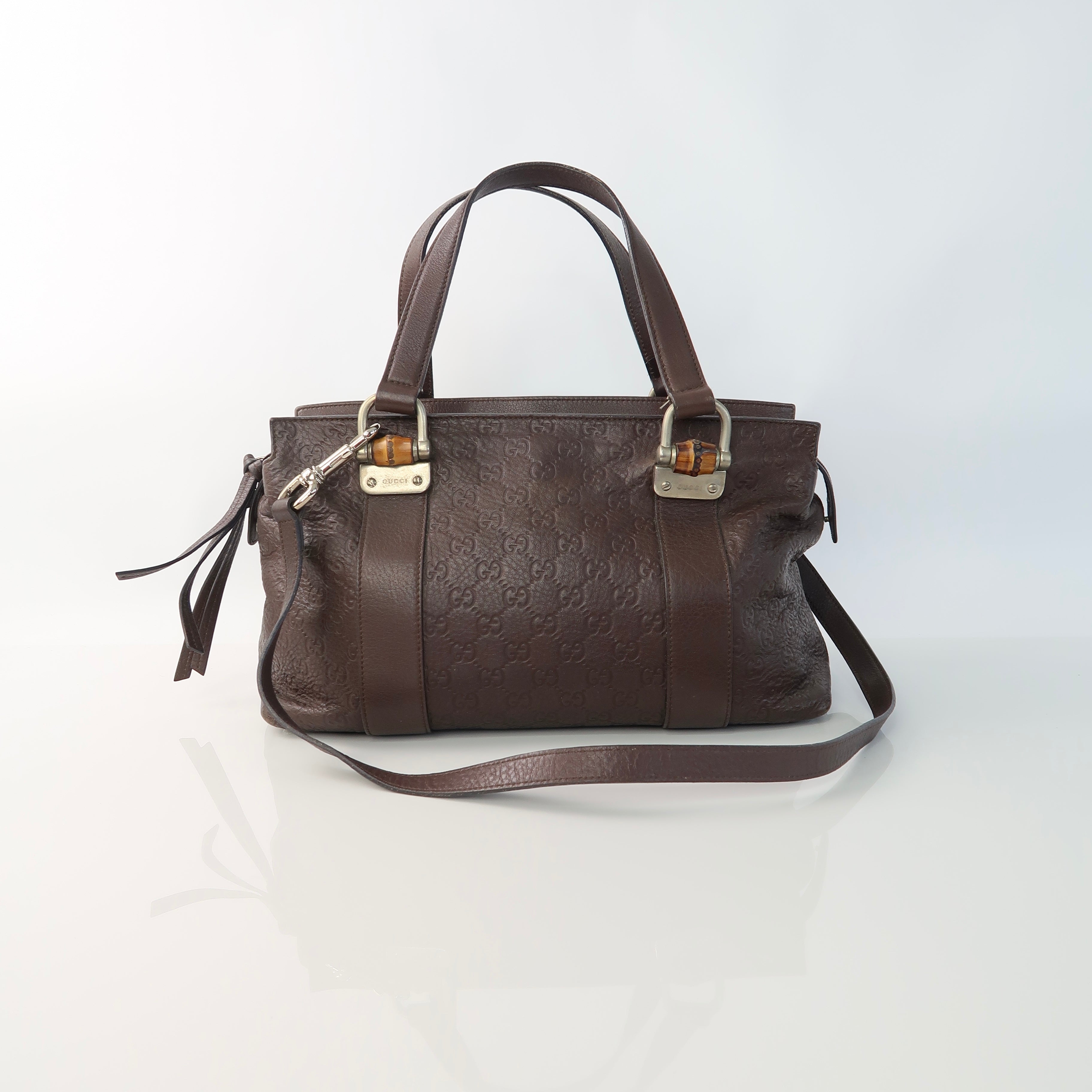 Microguccissima Bamboo Bar Tote Bag